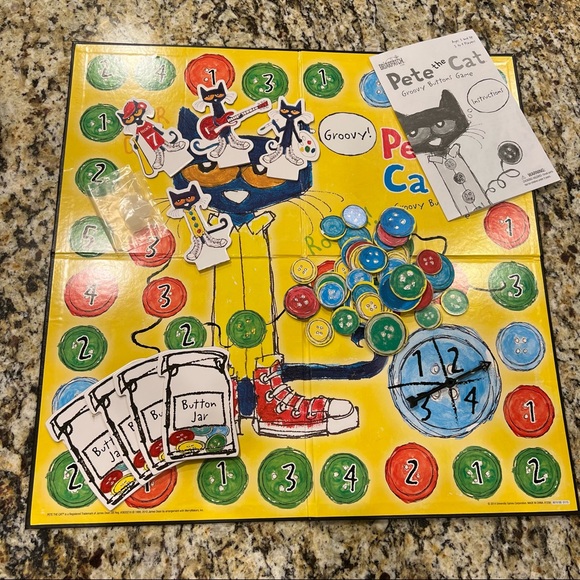 Briarpatch | Games | Pete The Cat Groovy Buttons Board Game Complete ...